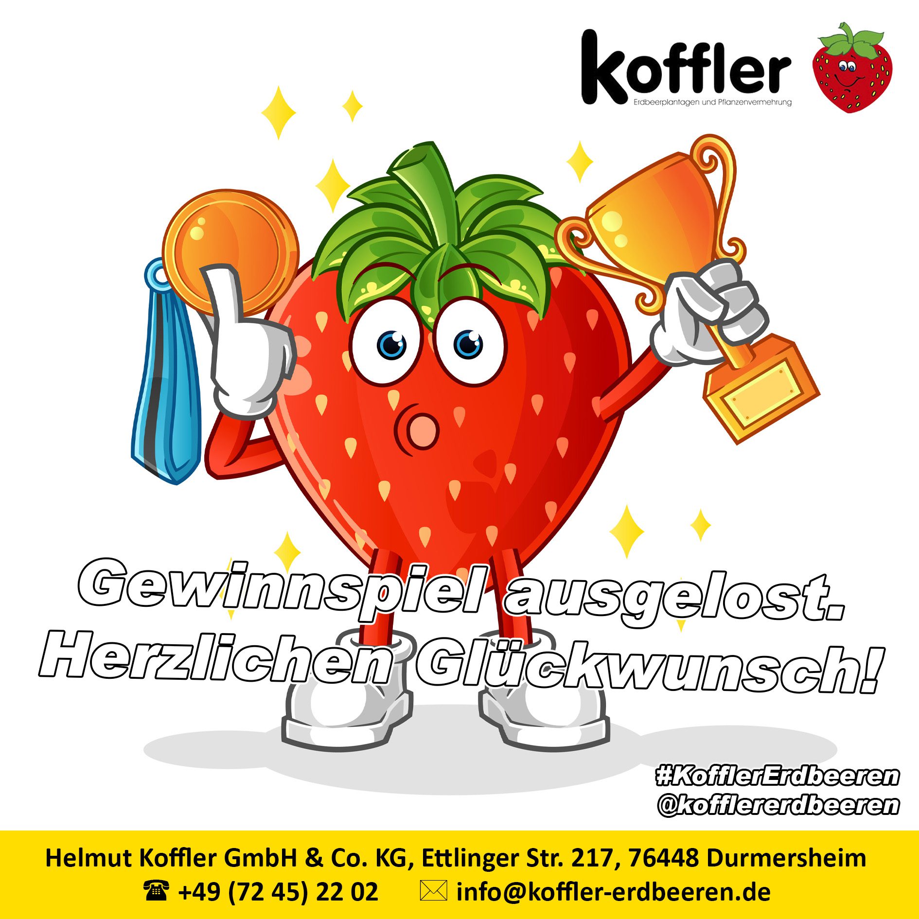 Gewinnspiel-Auslosung | Koffler Erdbeeren