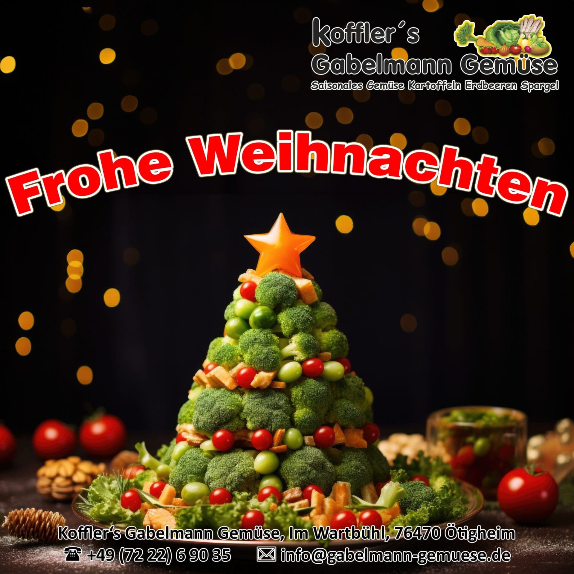 復 Besinnliche Grüße zum Fest von Gabelmann Gemüse! | Koffler Erdbeeren